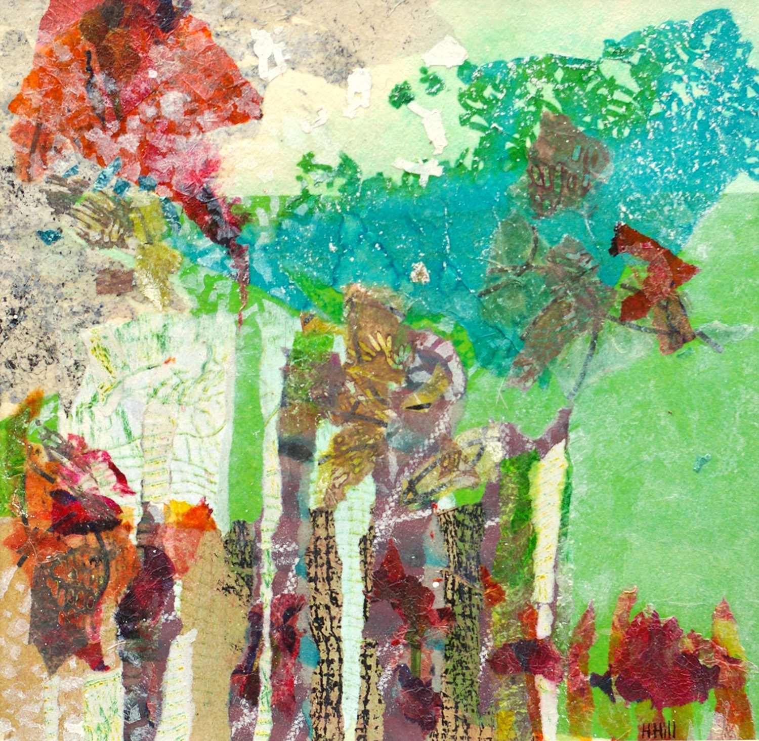 The Homestead 30 x 30 - Collages Helen Hill